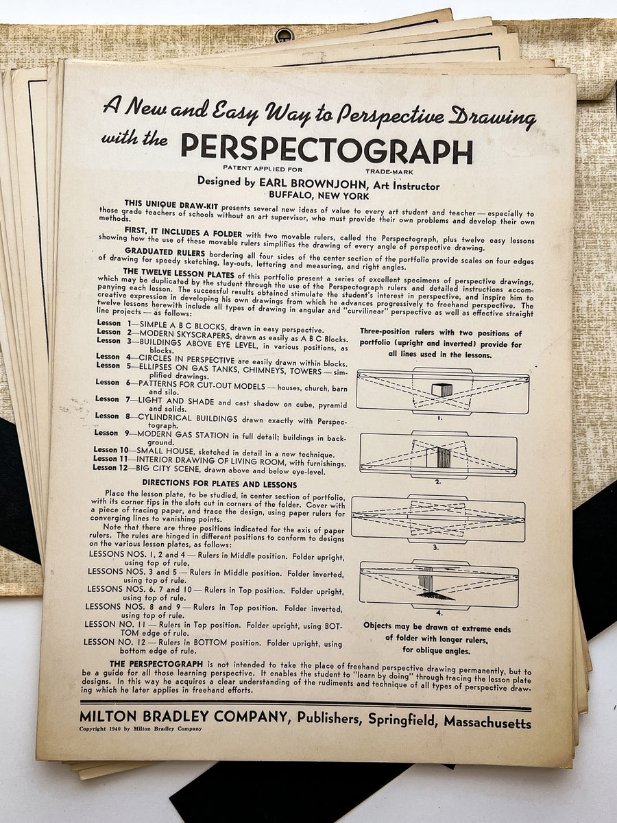 PERSPECTOGRAPH (Milton Bradley perspective drawing apparatus) – Haec ...