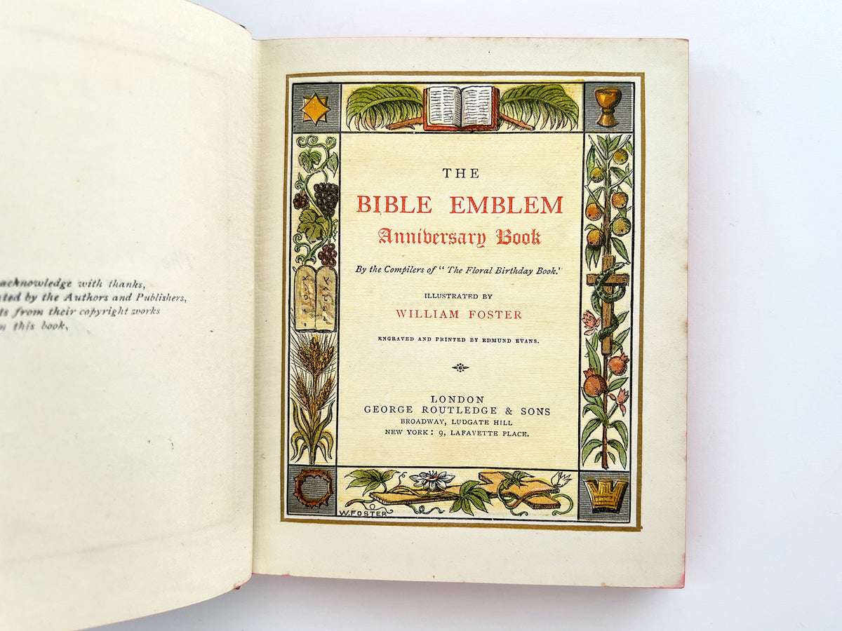 The Bible Emblem Anniversary Book – Haec City / Also Books